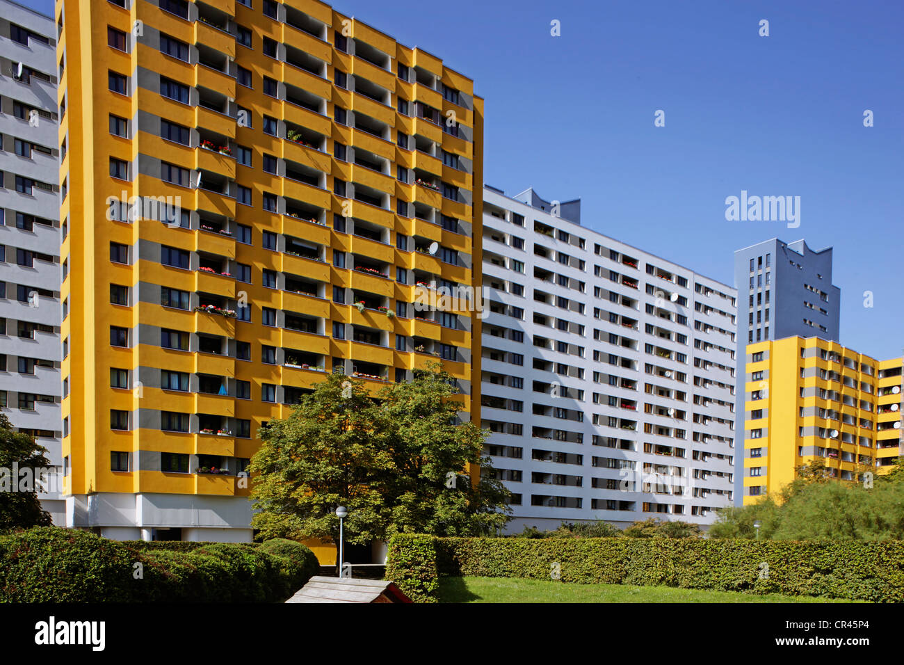 High rise towers buildings condominium residential hi-res stock ...