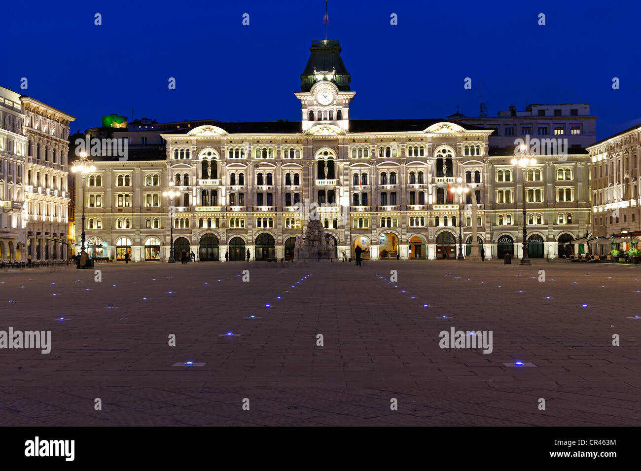 Town hall, Piazza dell'Unita Italia, Trieste, Italy, Europe Stock Photo ...