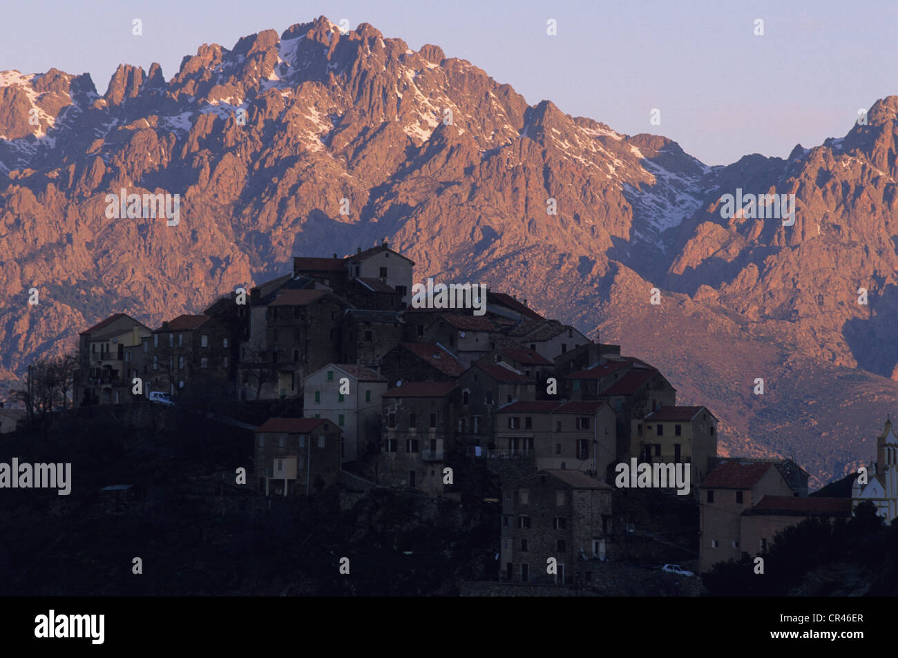 France, Haute Corse, village of Tralonca Stock Photo - Alamy
