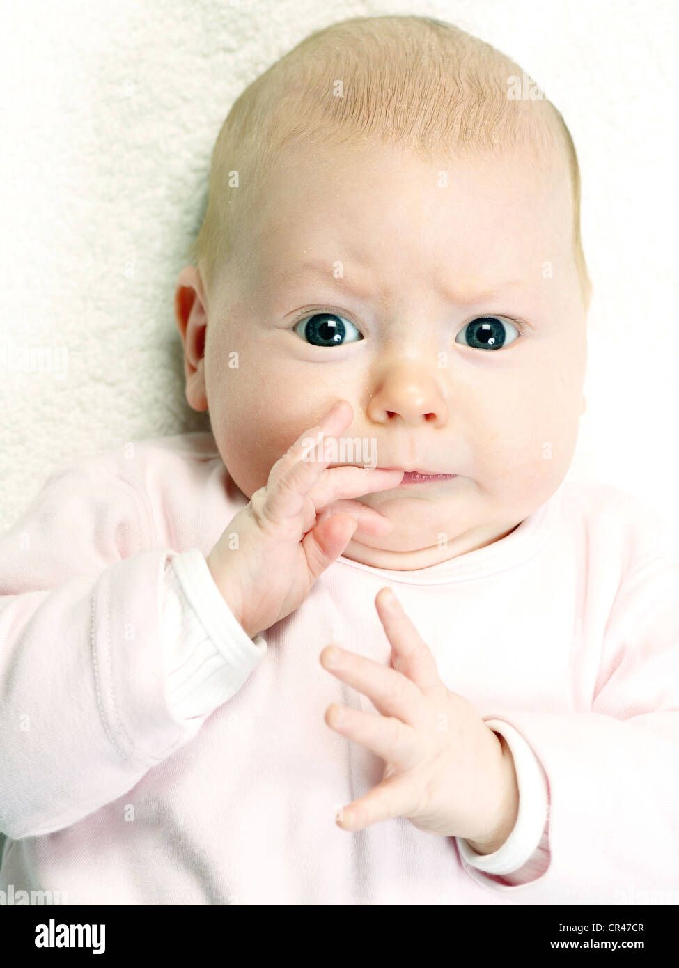 Two-month-old baby, portrait Stock Photo - Alamy Two-month-old baby, portrait Stock Photo - Alamy