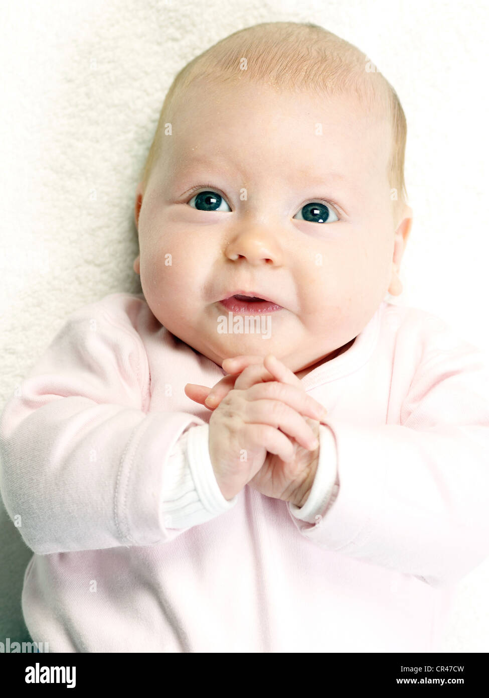 Two-month-old baby, portrait Stock Photo - Alamy Two-month-old baby, portrait Stock Photo - Alamy