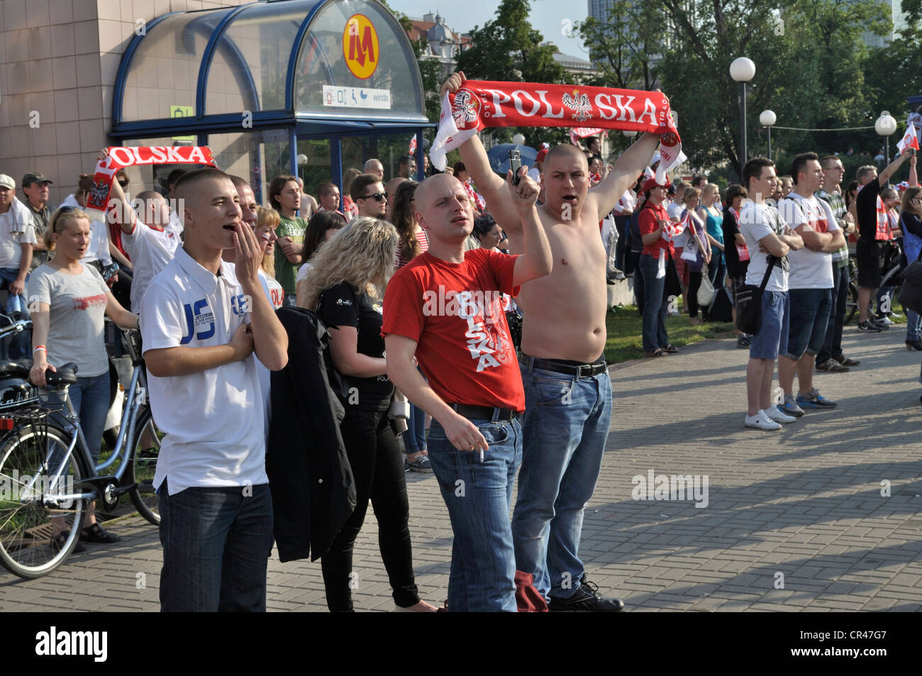 Poland fans hi-res stock photography and images - Alamy