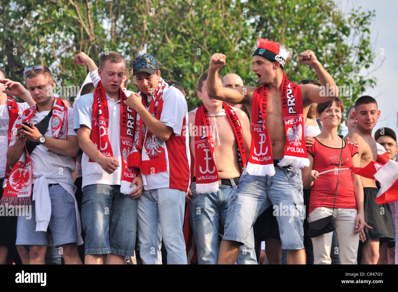 Football fans wig hi-res stock photography and images - Alamy