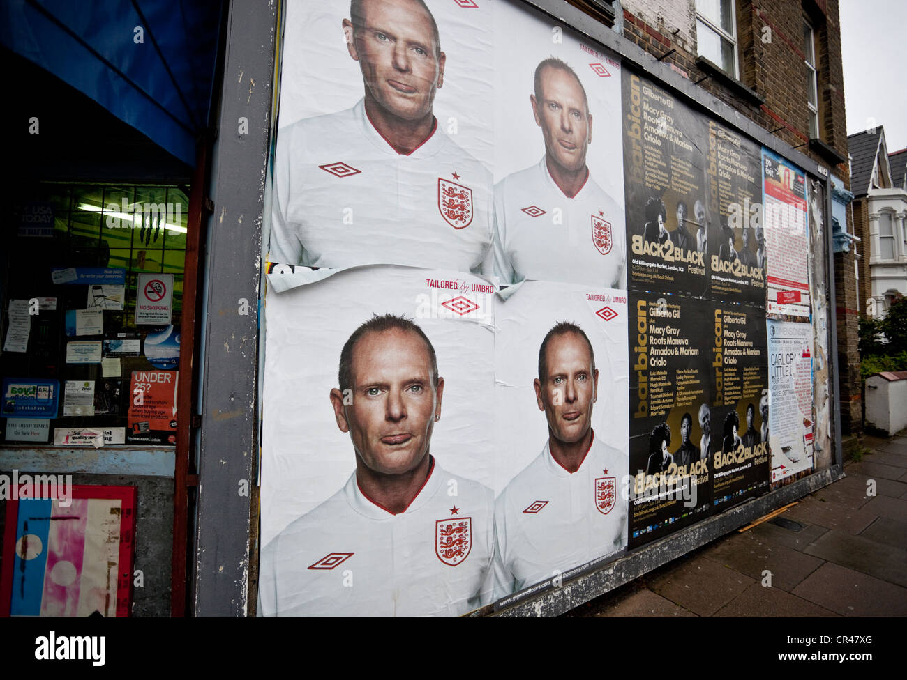 Posters of Paul Gascoigne Umbro ad to support the English team's ...