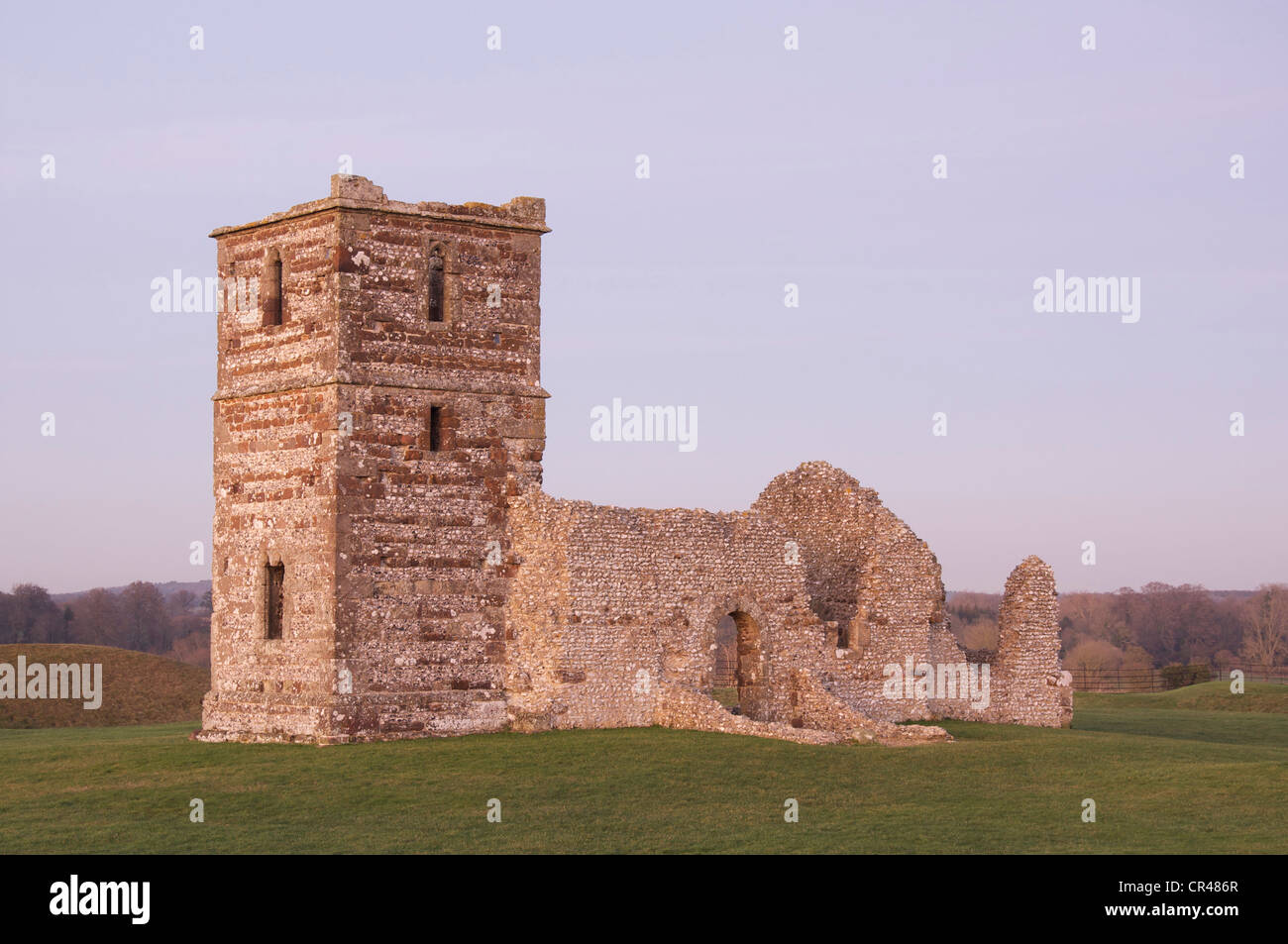 Ancient ruins.The Norman church at Knowlton was built in the middle of ...