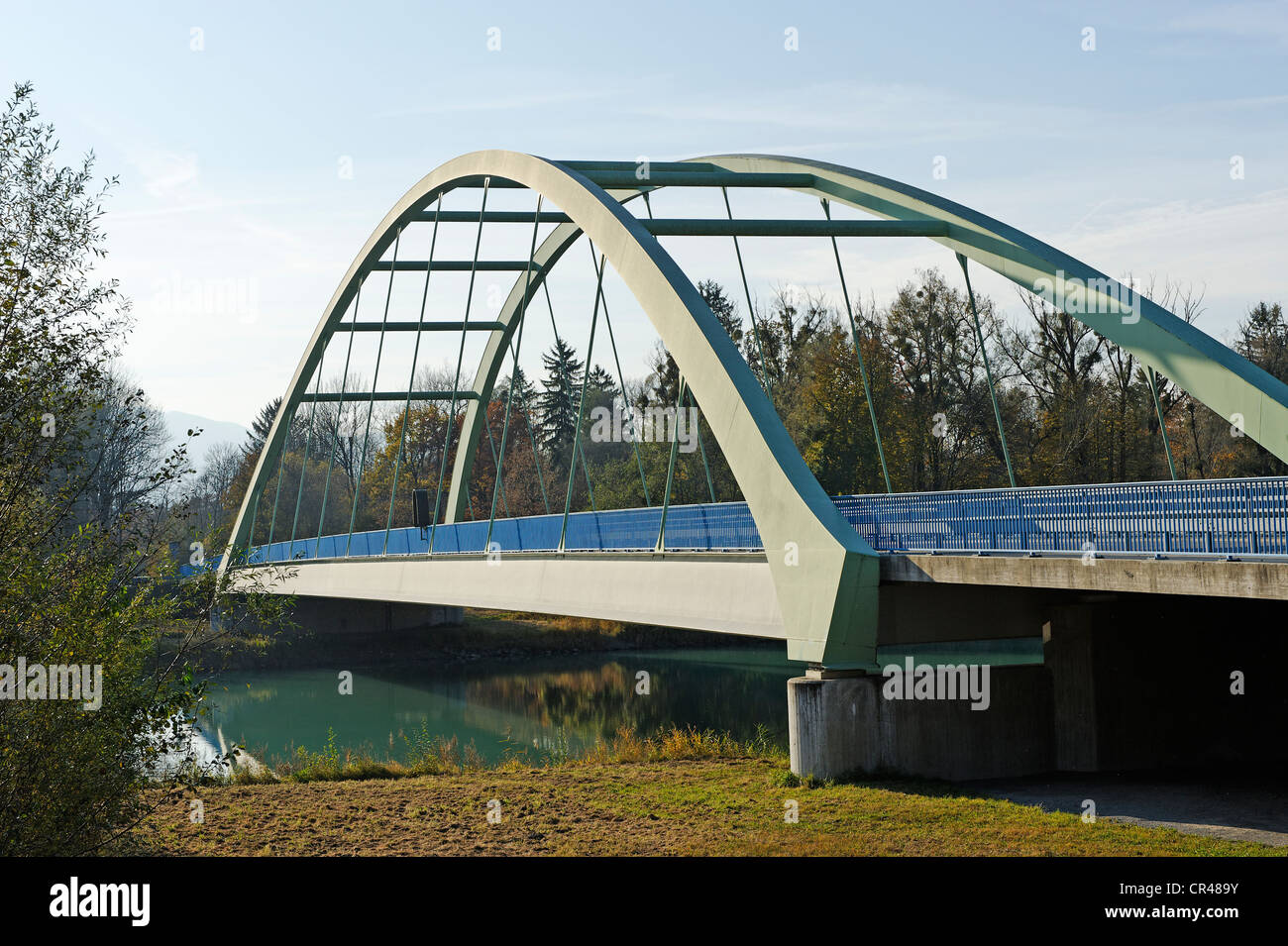 Innbruecke bridge between Raubling and Neubeuern, Upper Bavaria ...