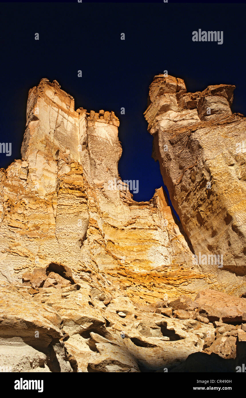 Chile, Antofagasta Region, El Loa Province, salar de Tara, stone ...