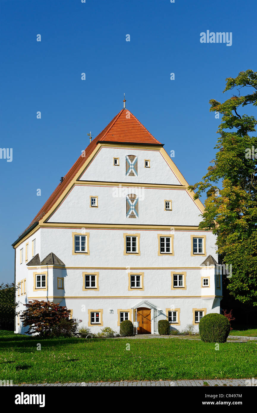 Schloss Schechen castle, Upper Bavaria, Bavaria, Germany, Europe Stock ...
