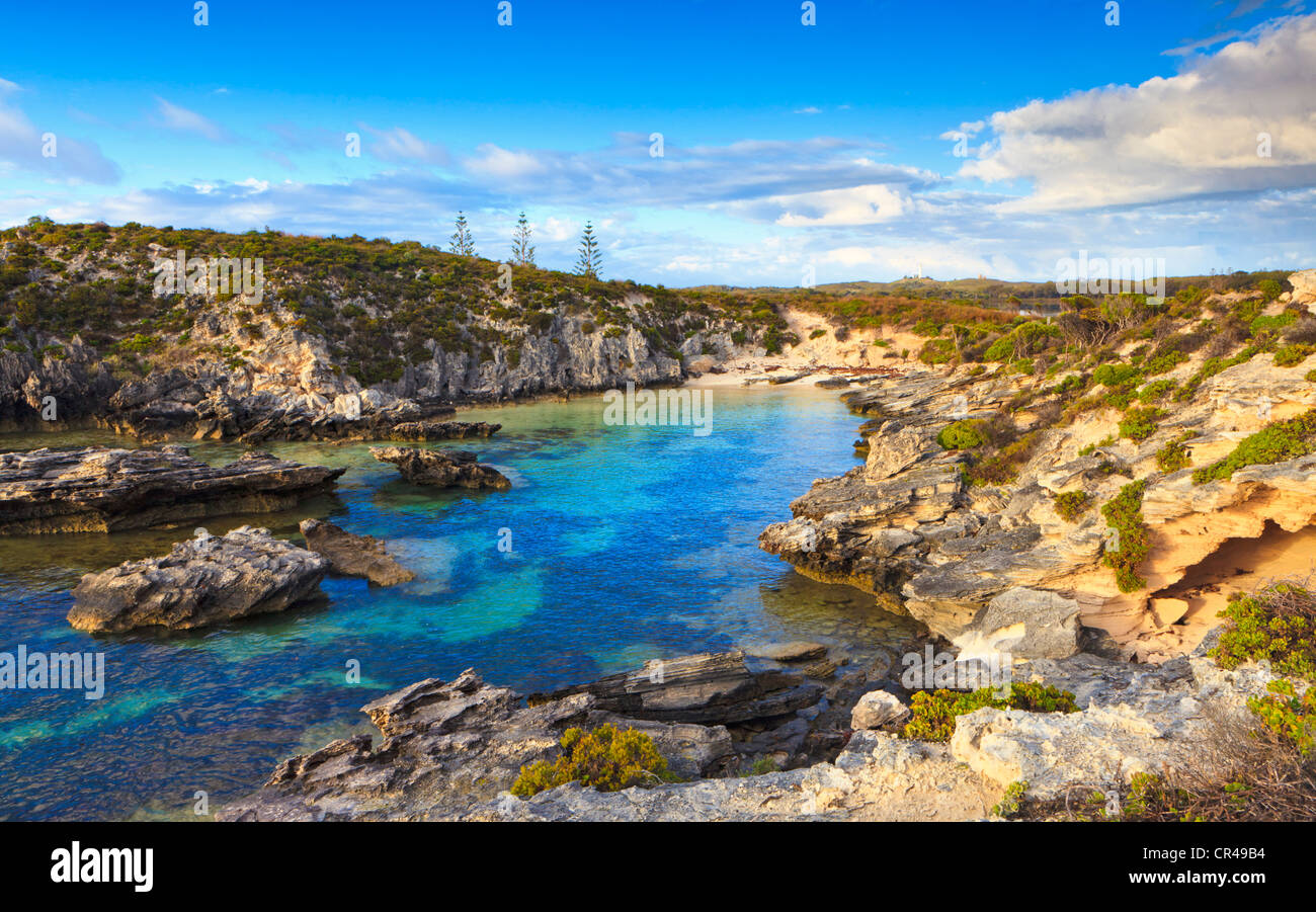 Little Parakeet Bay, Geordie Bay on Rottnest Island Stock Photo - Alamy