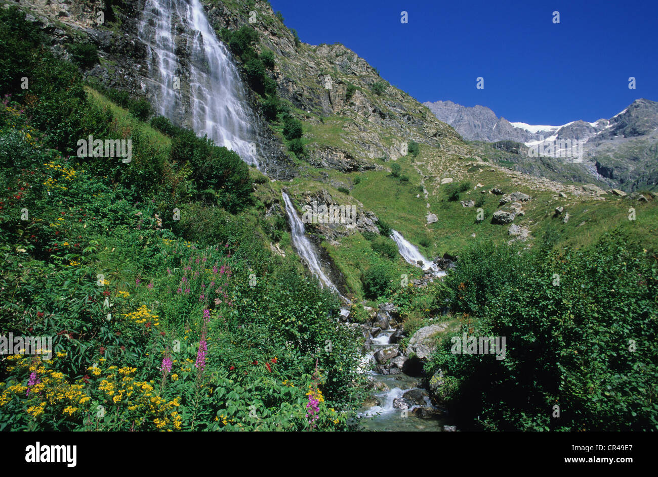 France, Hautes Alpes, Ecrins National Park, Valgaudemar Valley, Voile ...