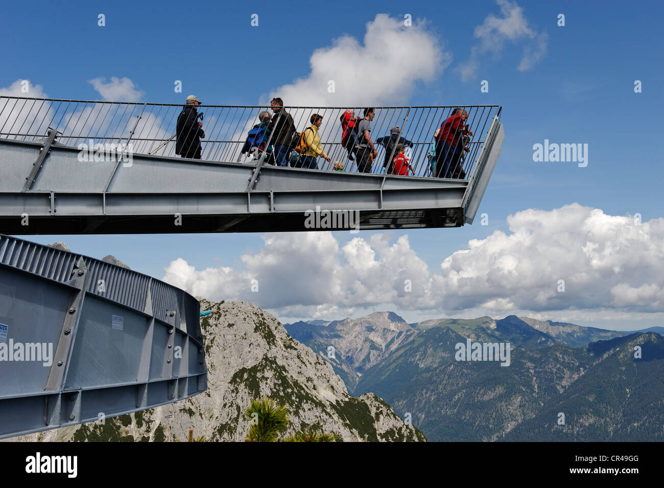 AlpspiX viewing platform at Alpspitzbahn, mountain station, Garmisch ...
