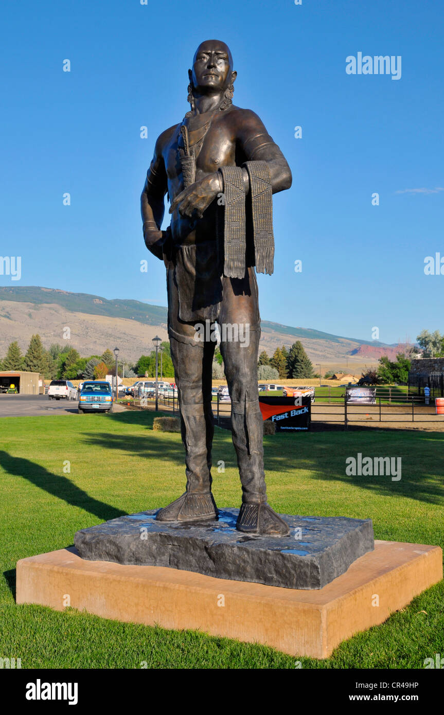 Native American Indian Sculpture Cody Wyoming WY Buffalo Bill Wild West ...