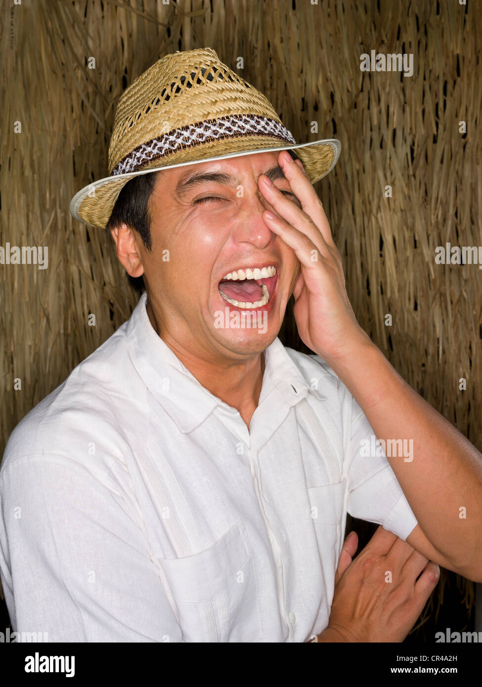 Laughing Japanese man Stock Photo - Alamy