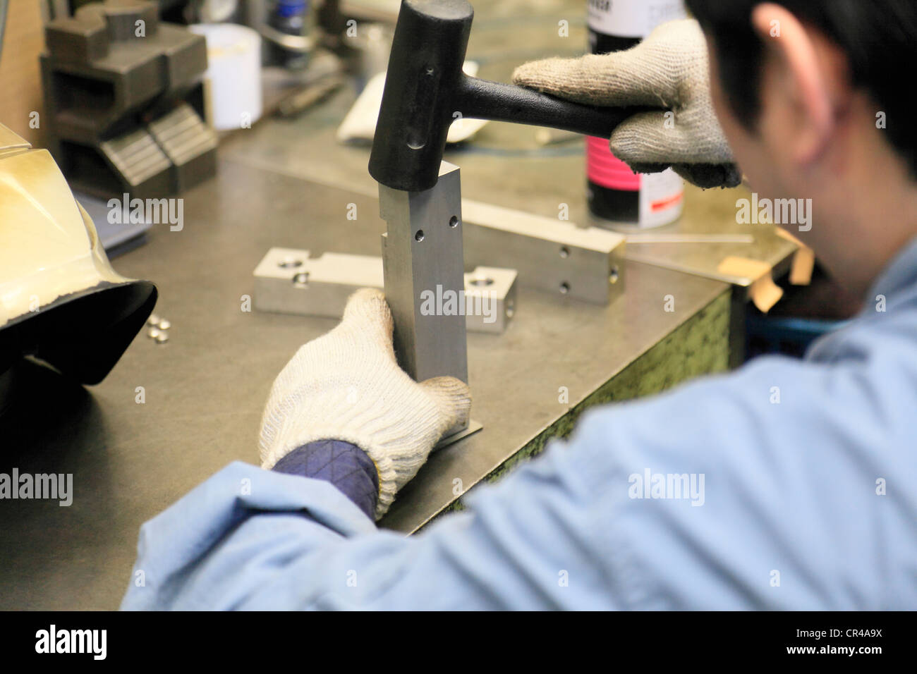 Machinery Mechanic Hammering Parts Stock Photo - Alamy