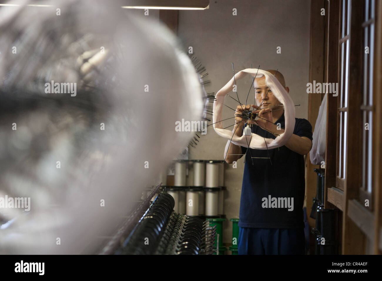 Silk factory and japan hi-res stock photography and images - Alamy