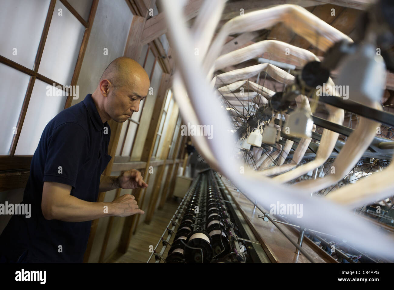 Working silk mill hi-res stock photography and images - Alamy