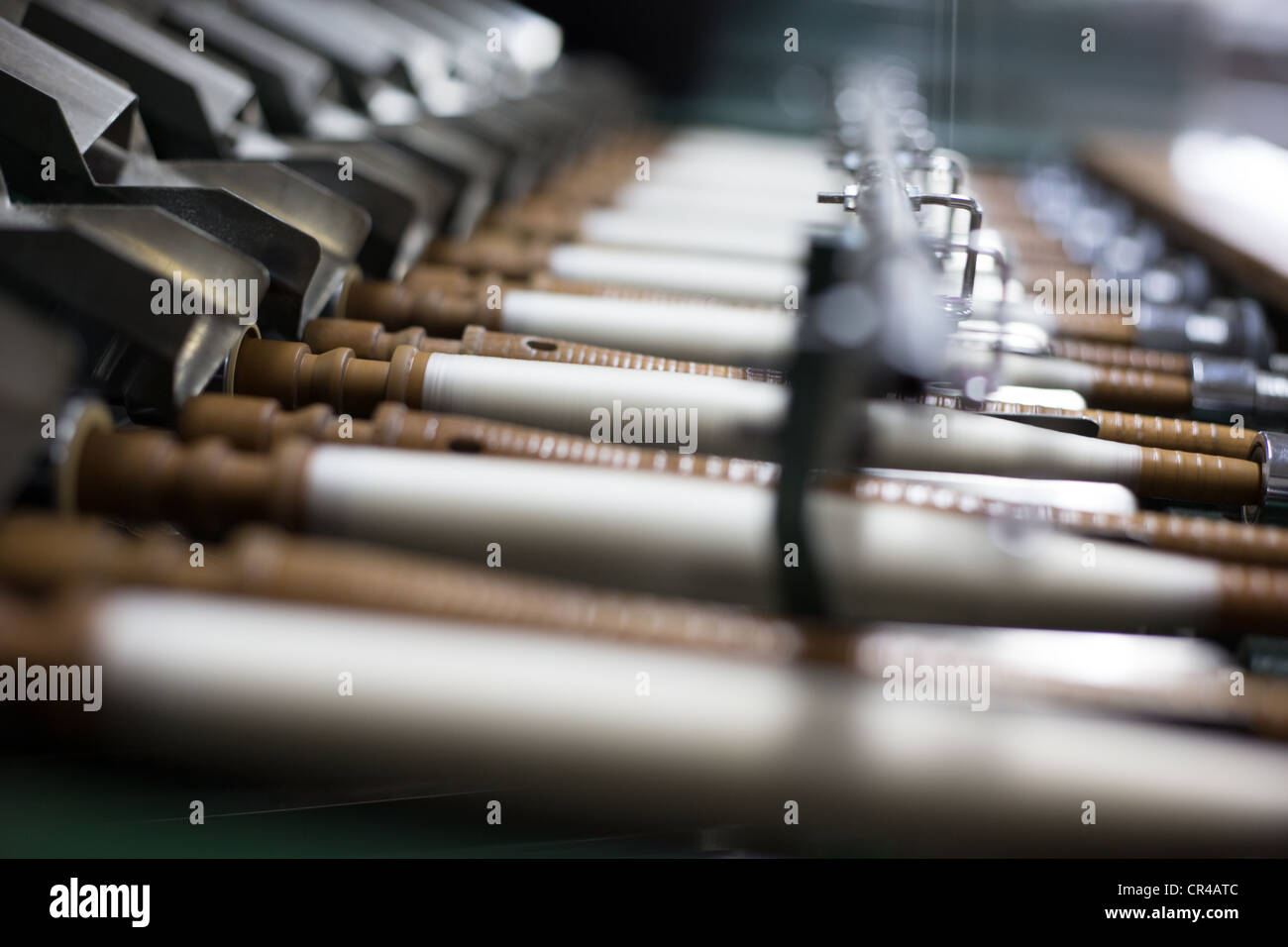 Saiei Orimono silk production factory, in Kawamata, Fukushima ...