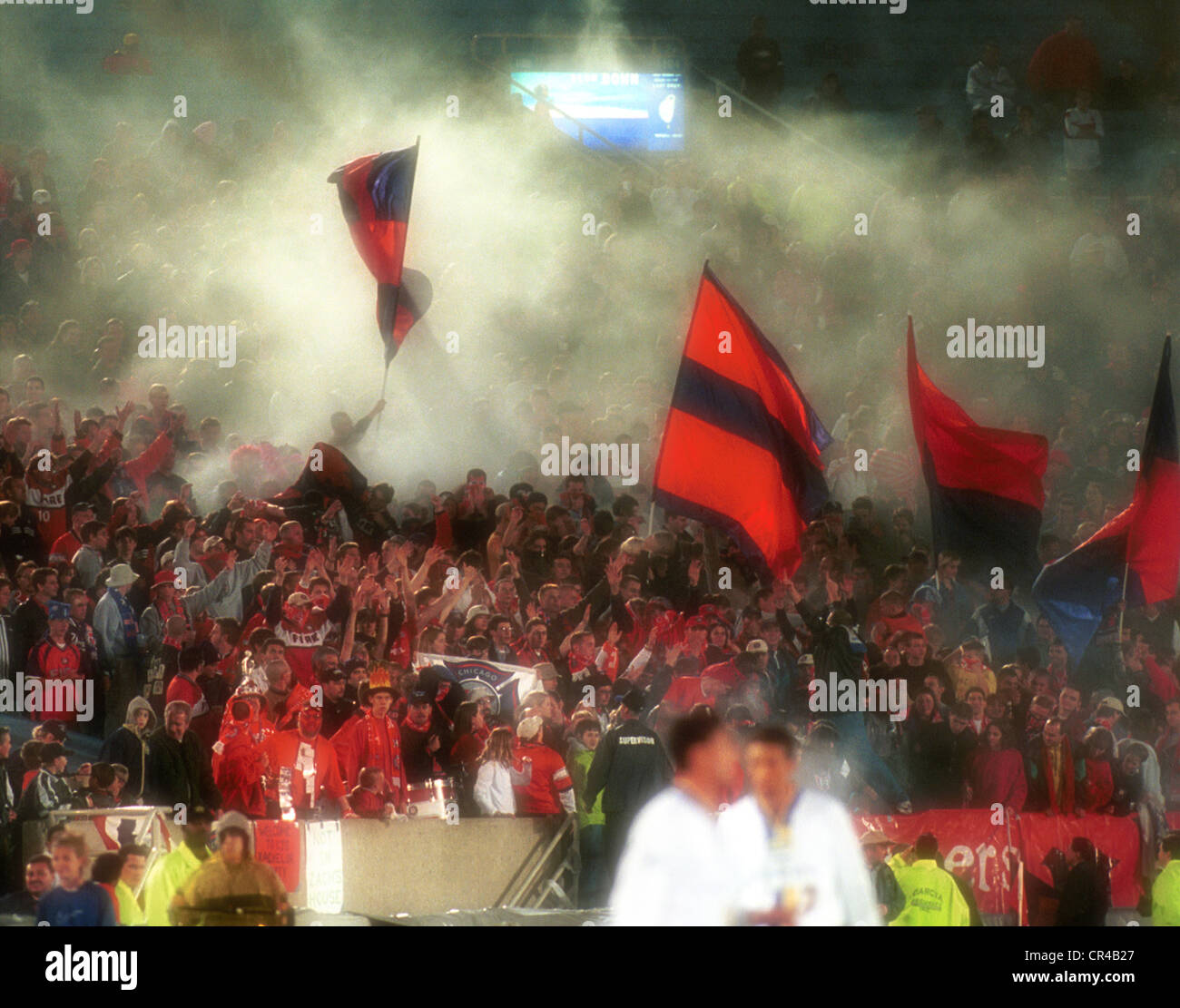 Football fans crowd stadium night hi-res stock photography and images ...