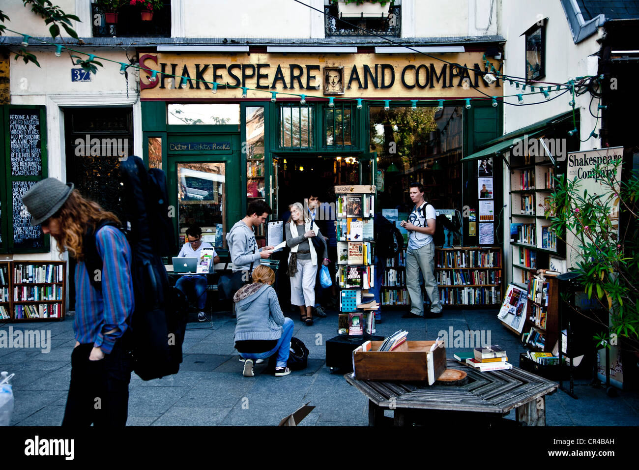Shakespeare And Company Bookstore Paris High Resolution Stock ...