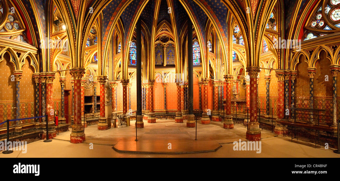 France, Paris, the Sainte Chapelle (the Holy Chapel), sanctuaire of the ...