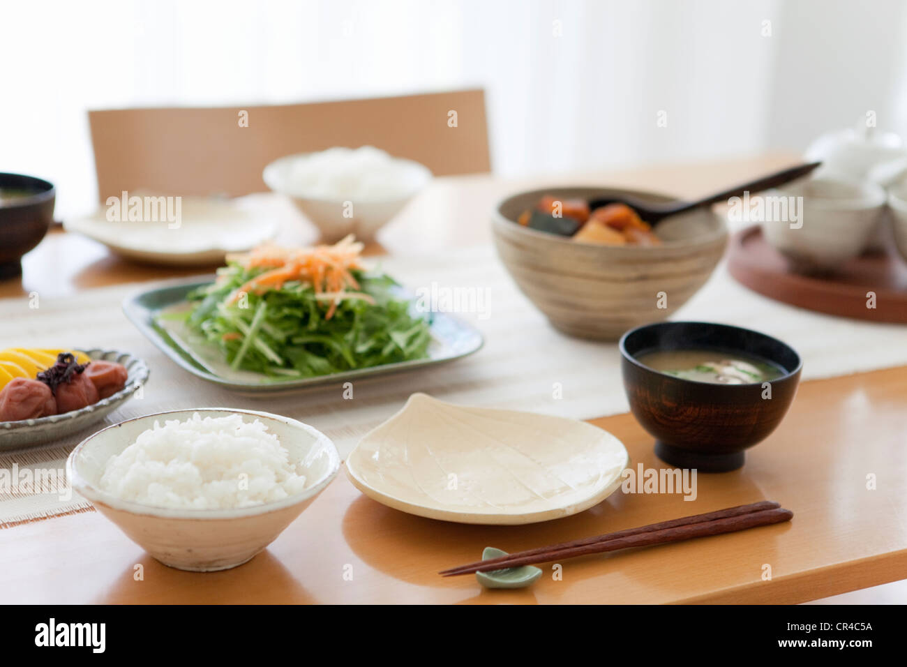 Breakfast Table For Two Stock Photo - Alamy