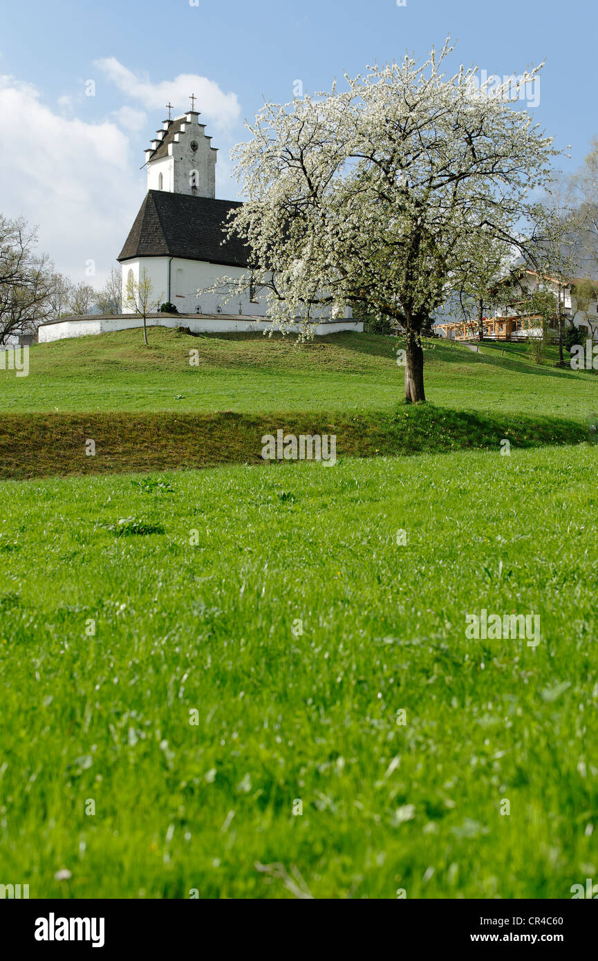 Church of St. Margaret near Brannenburg, in the Bavarian Inn Valley ...
