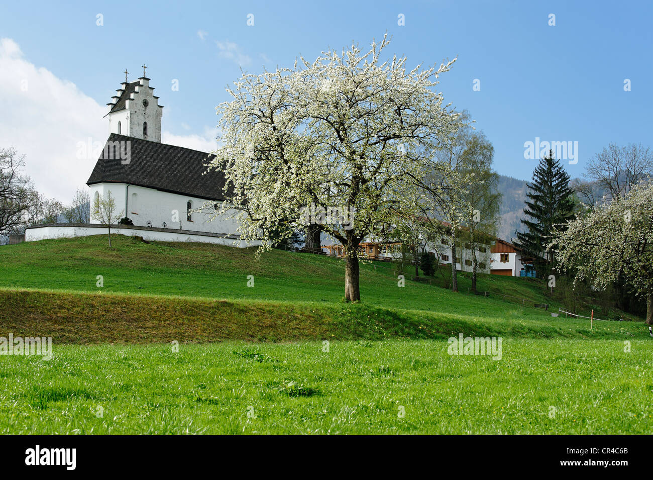 Church of St. Margaret near Brannenburg, in the Bavarian Inn Valley ...
