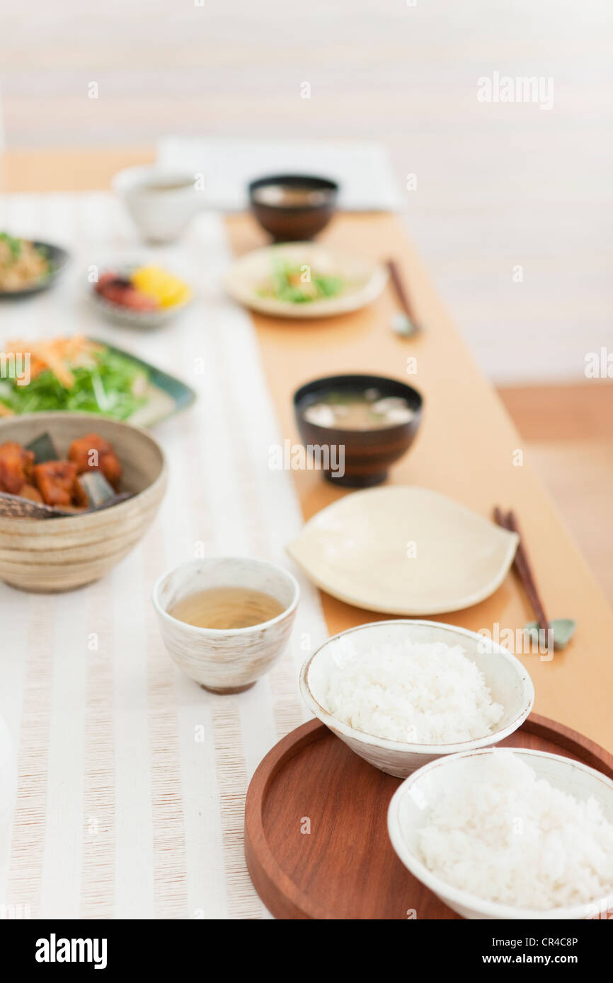 Japanese Breakfast Table Stock Photo - Alamy