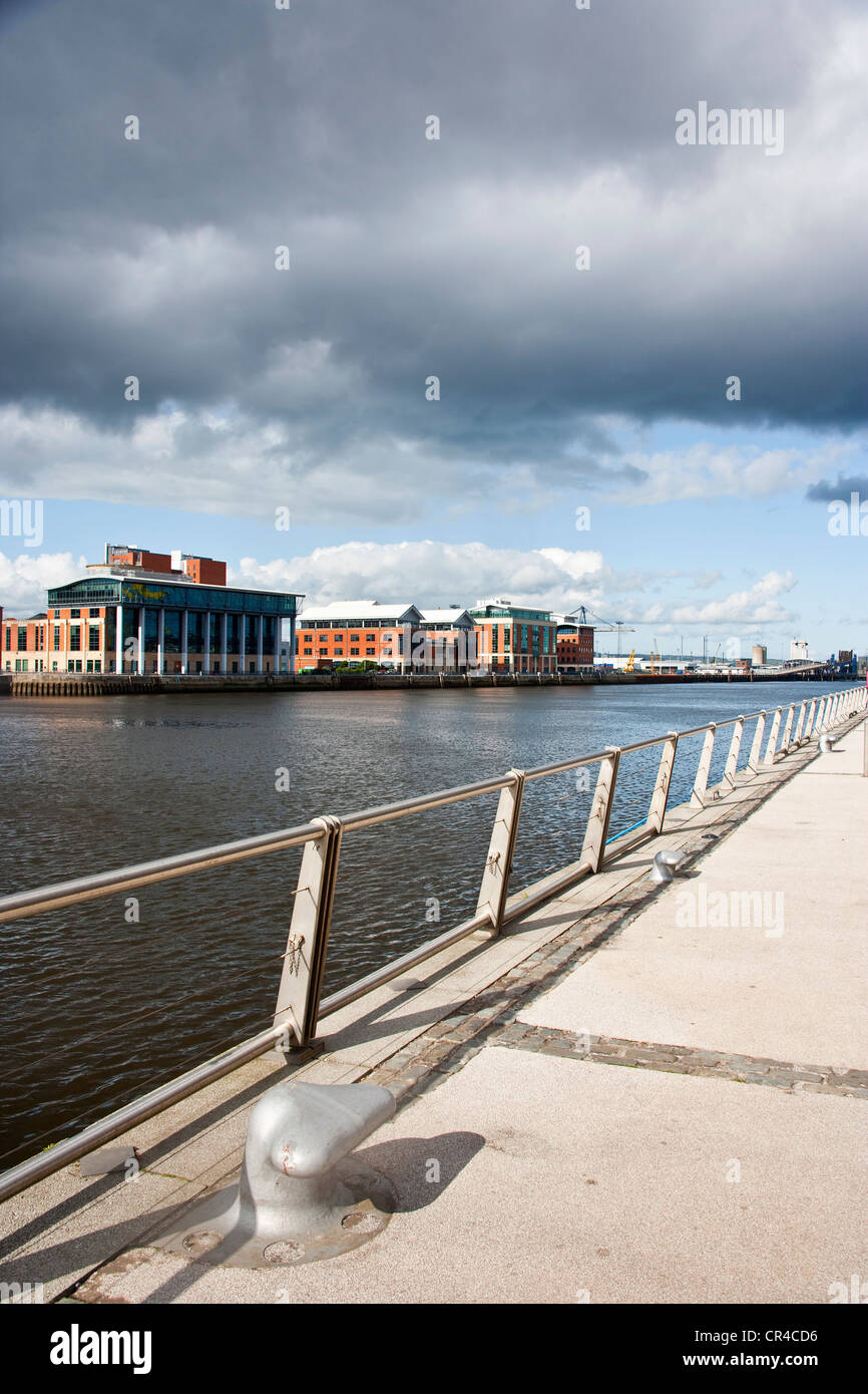 River Lagan in Belfast, Northern Ireland, United Kingdom, Europe Stock ...