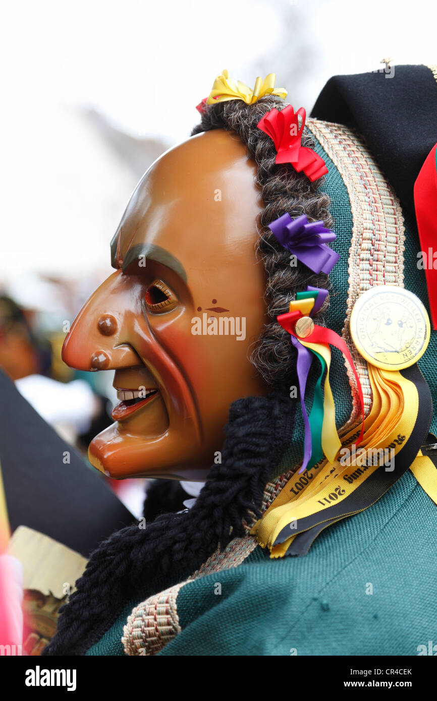 Man dressed up as Schantle, Narrensprung carnival in Rottweil ...