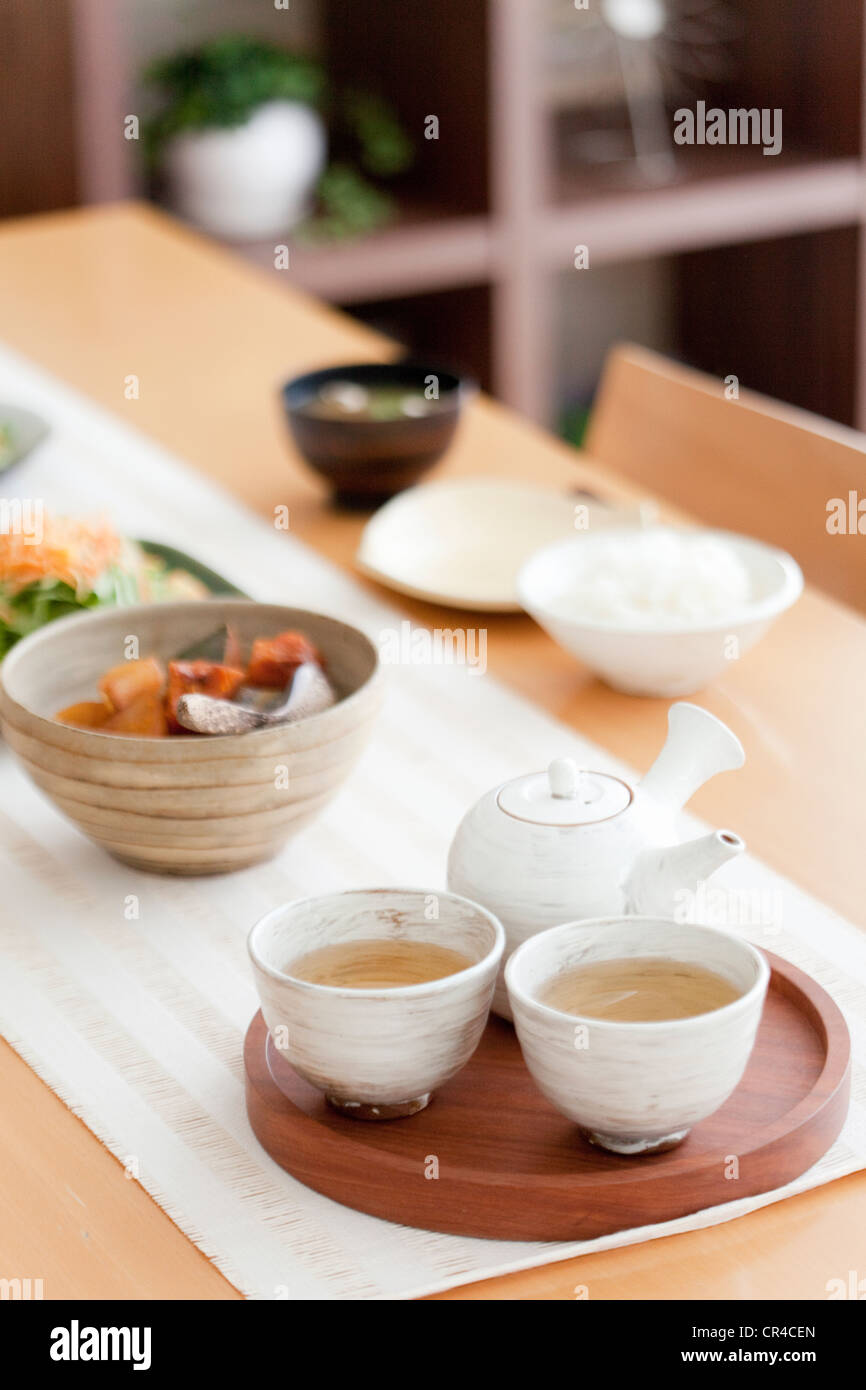 Japanese Breakfast Table Stock Photo - Alamy