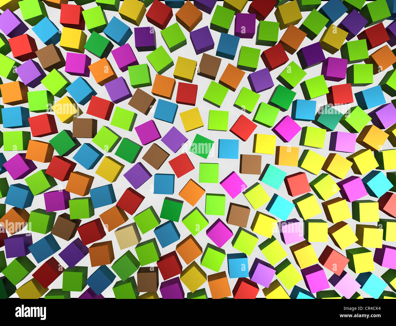 Abstract background - different color cubes Stock Photo - Alamy