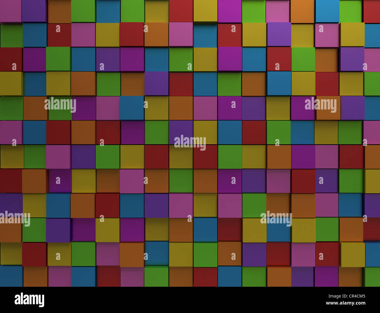Abstract background - different color cubes Stock Photo - Alamy