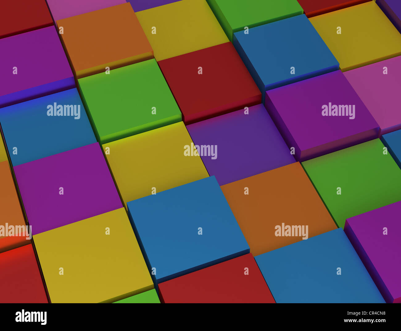 Abstract background - different color cubes Stock Photo - Alamy