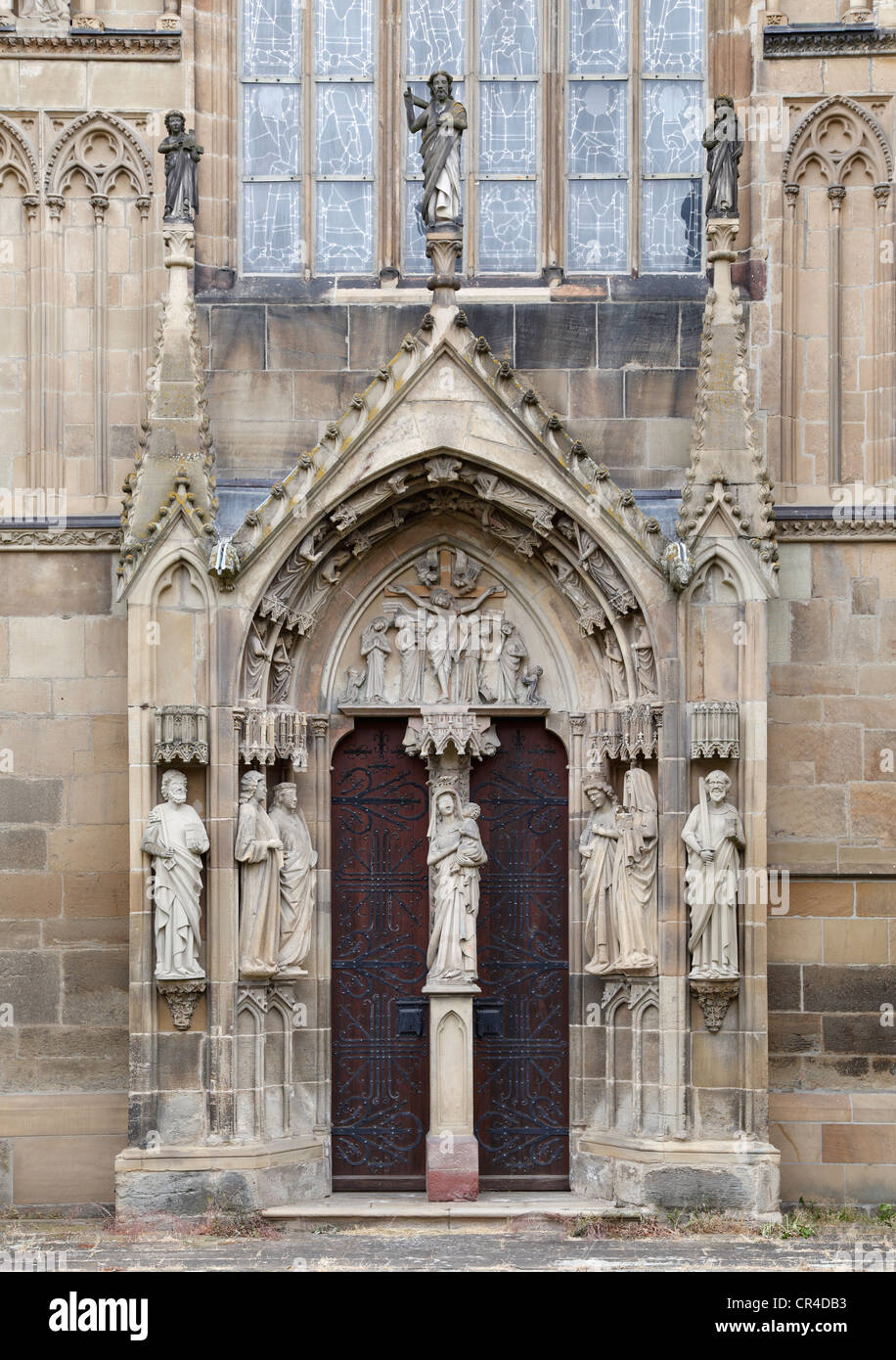 South porch, gothic collegiate church of Saint Peter, diocese church ...