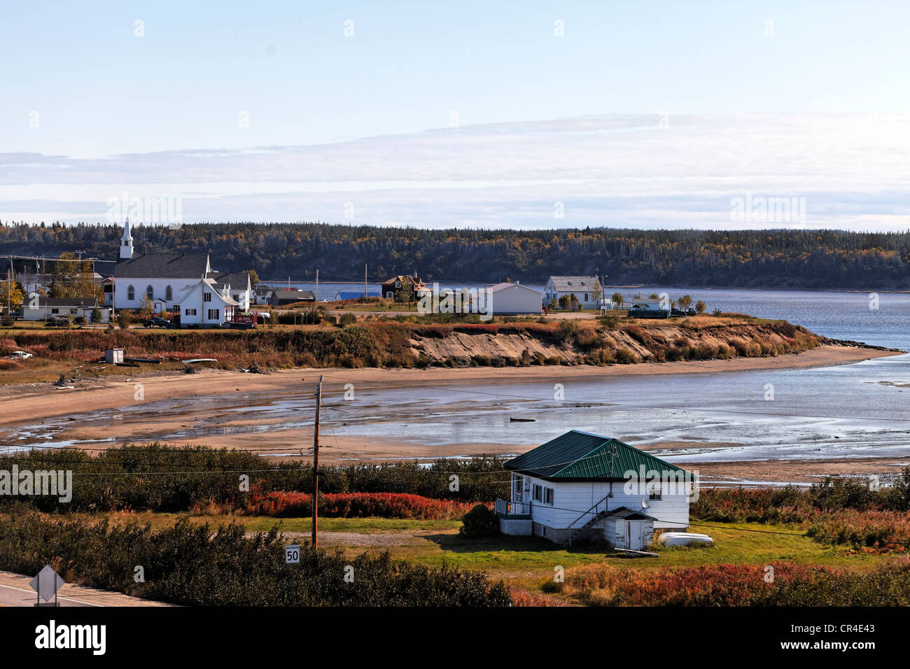 Village of Rivière Saint Jean, Duplessis district, Quebec, Canada Stock ...