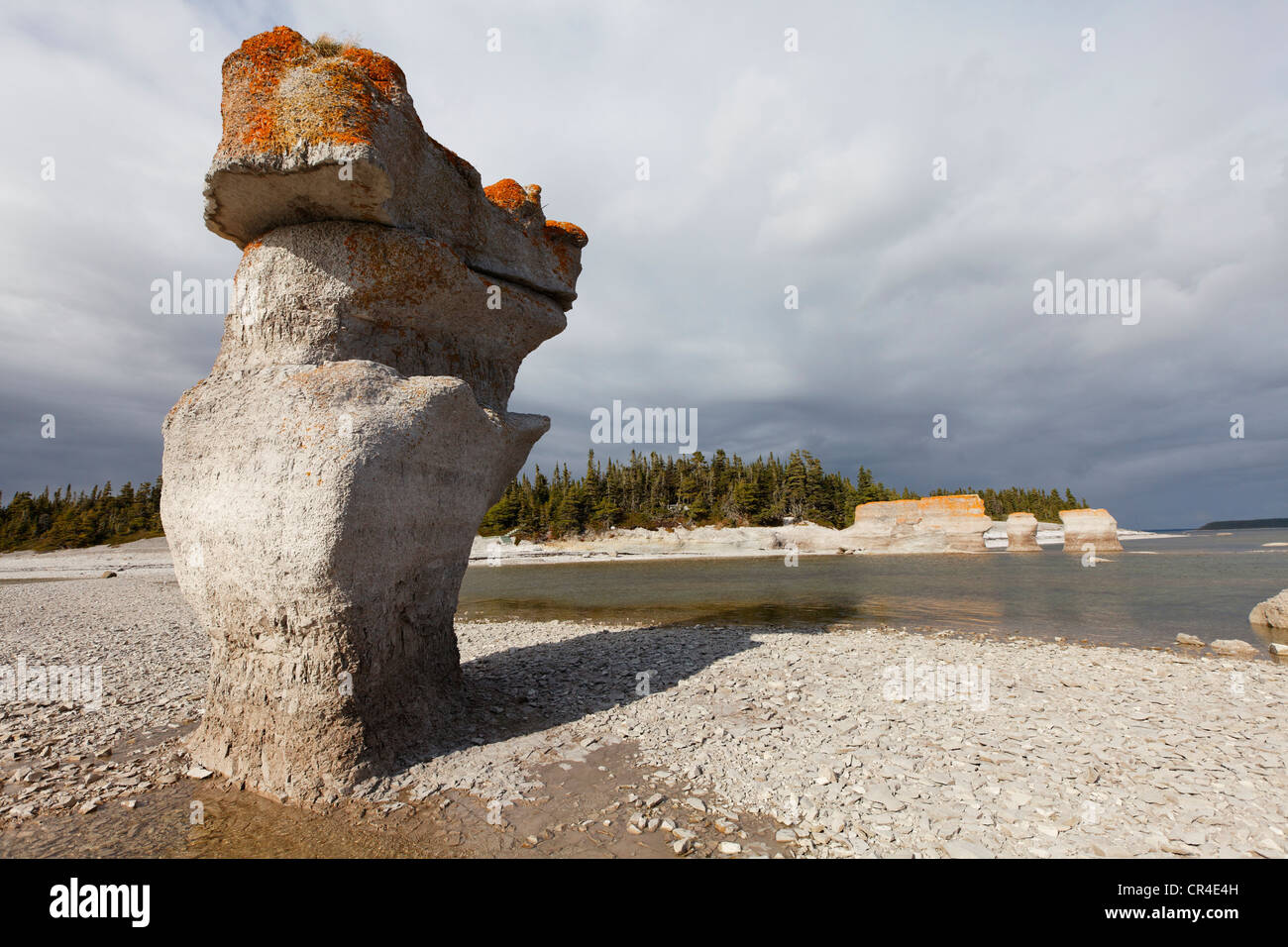 Rock formations, Mingan Archipelago National Park Reserve, Quarry ...