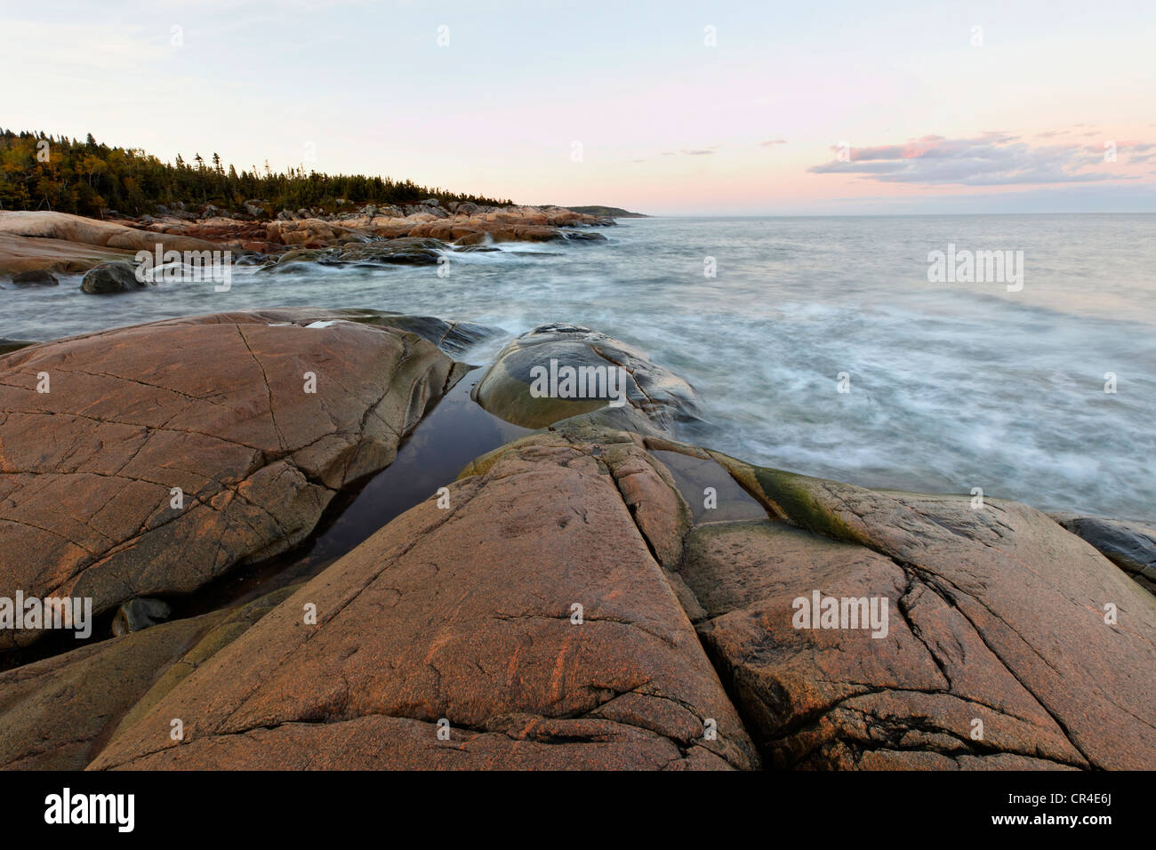 Cap Bon Desir, whale route, St. Lawrence Marine Park, Saguenay-Lac ...