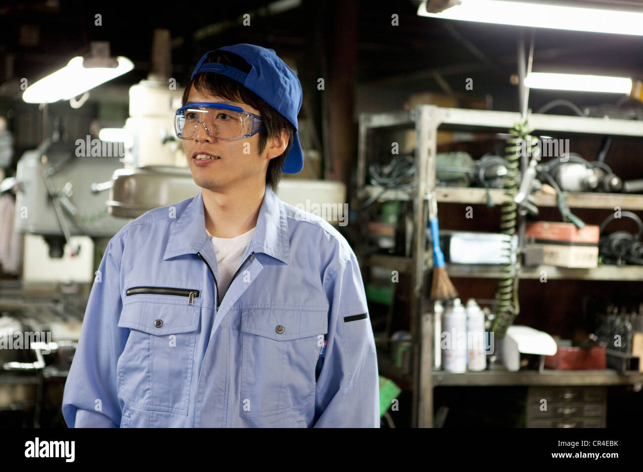 Male Factory Worker Stock Photo - Alamy