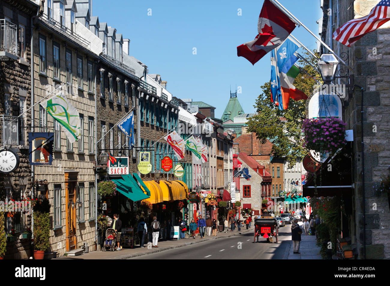 Rue Saint Louis, Quebec City, UNESCO World Heritage Site, Quebec ...