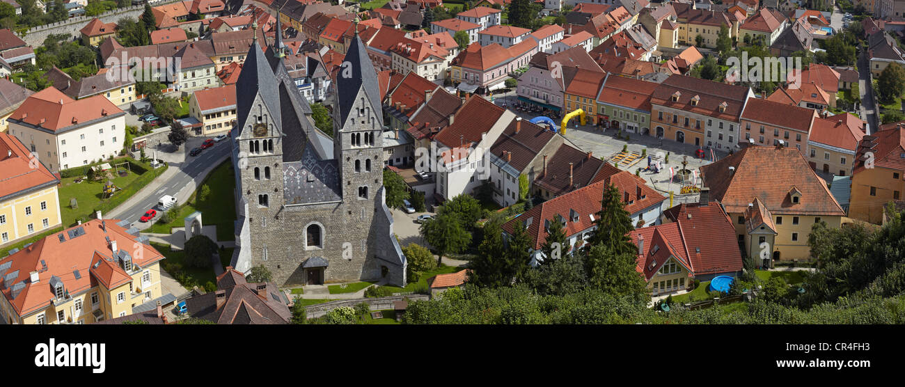 Medieval town of Friesach, parish church, Carinthia, Austria, Europe ...