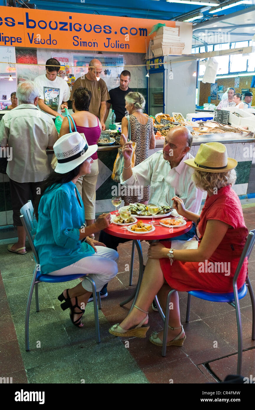 France Herault Sete Grandes Halles centrales Big Central Covered Market ...
