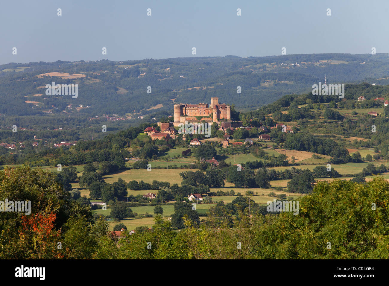 Chateau de Castelnau Bretenoux, Bretenoux, Vallee du Cere valley, Lot ...