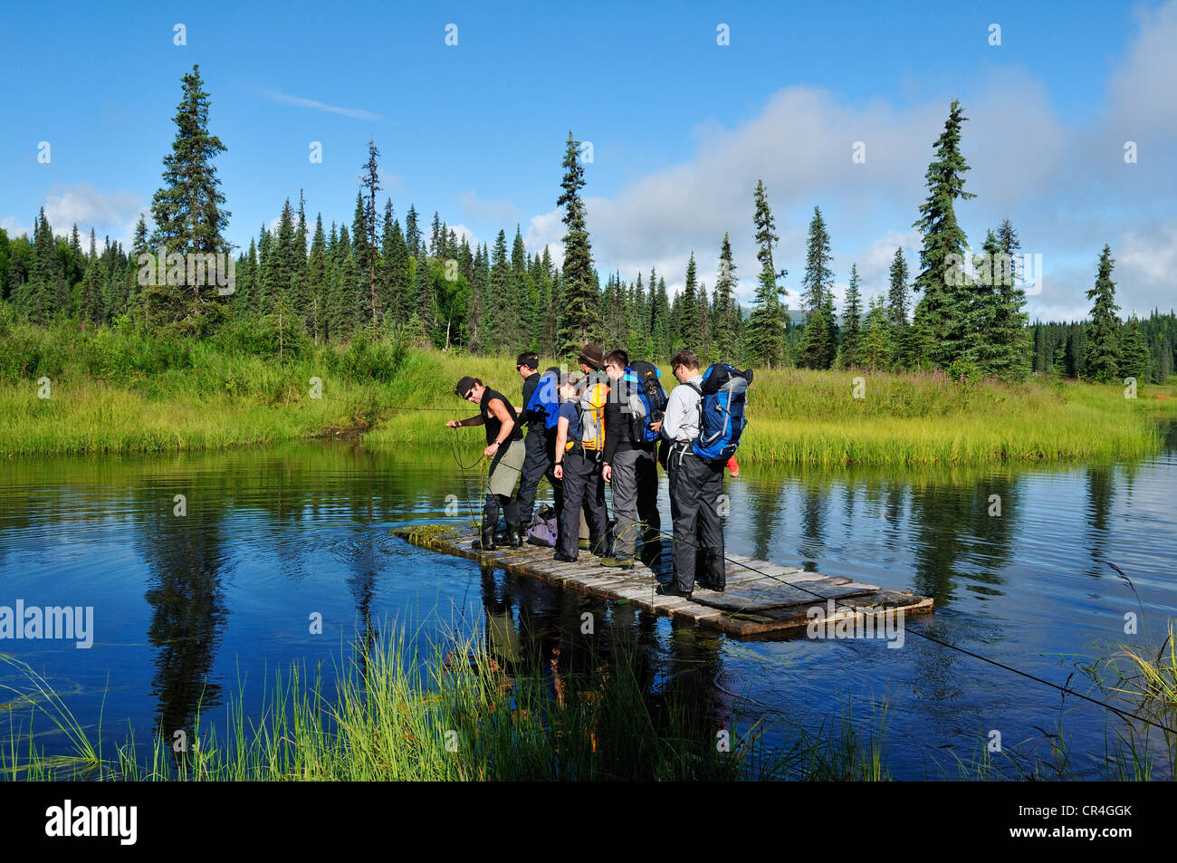 River crossing cable hi-res stock photography and images - Alamy