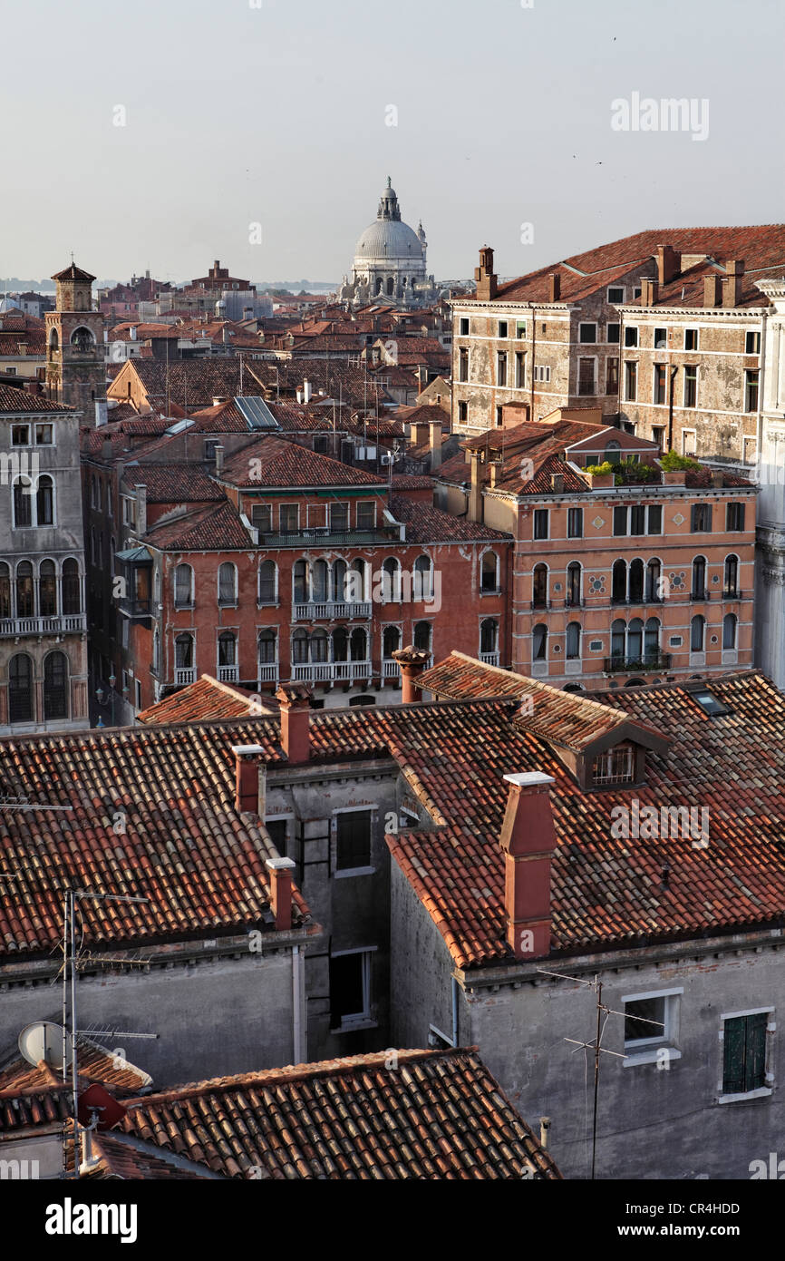 Overlooking the roofs of Venice, UNESCO World Heritage Site, Venetia ...