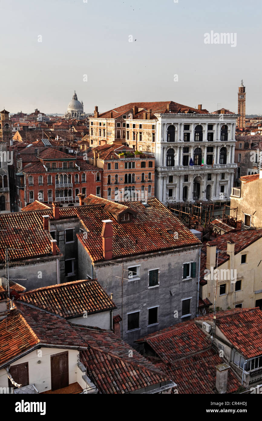 Overlooking the roofs of Venice, UNESCO World Heritage Site, Venetia ...
