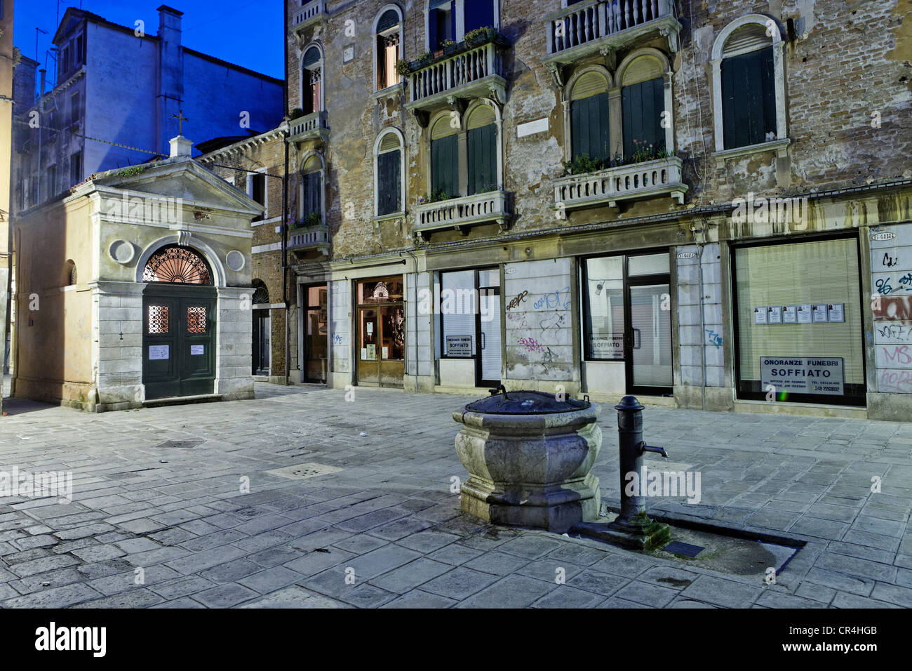 Castello district by night, Venice, UNESCO World Heritage Site, Venetia ...