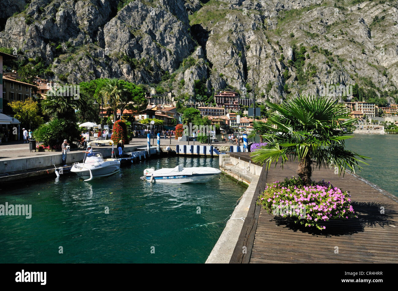 Waterfront, Limone sul Garda, Lake Garda, Lombardia, Italy, Europe ...