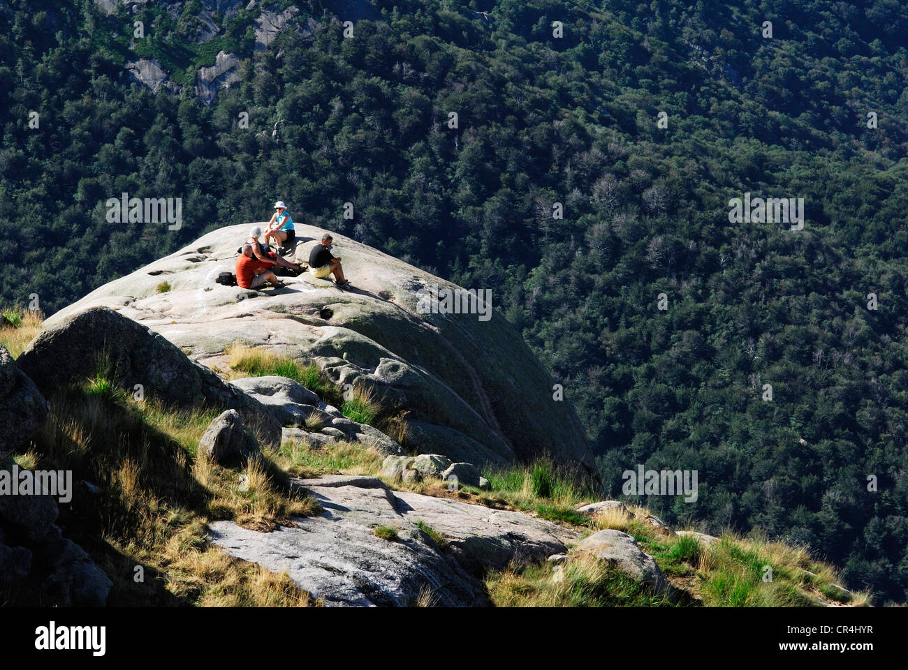 Italy, Piedmont, Lake Orta, Mottarone Mount (1491 m) and the lake Stock ...