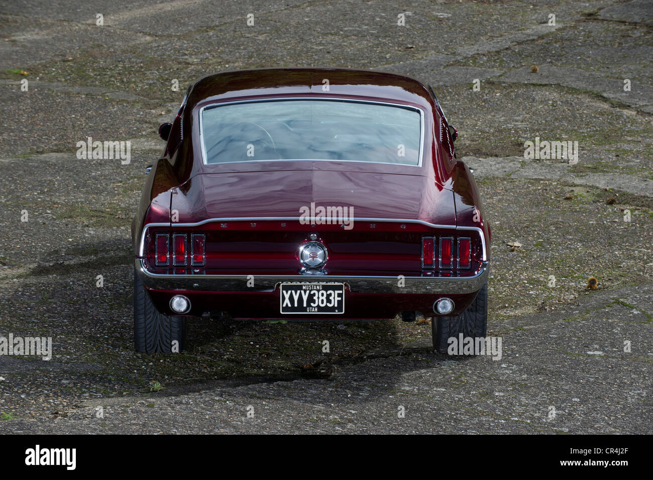 60s Ford Mustang fastback Eleanor style shot on Brooklands banking ...